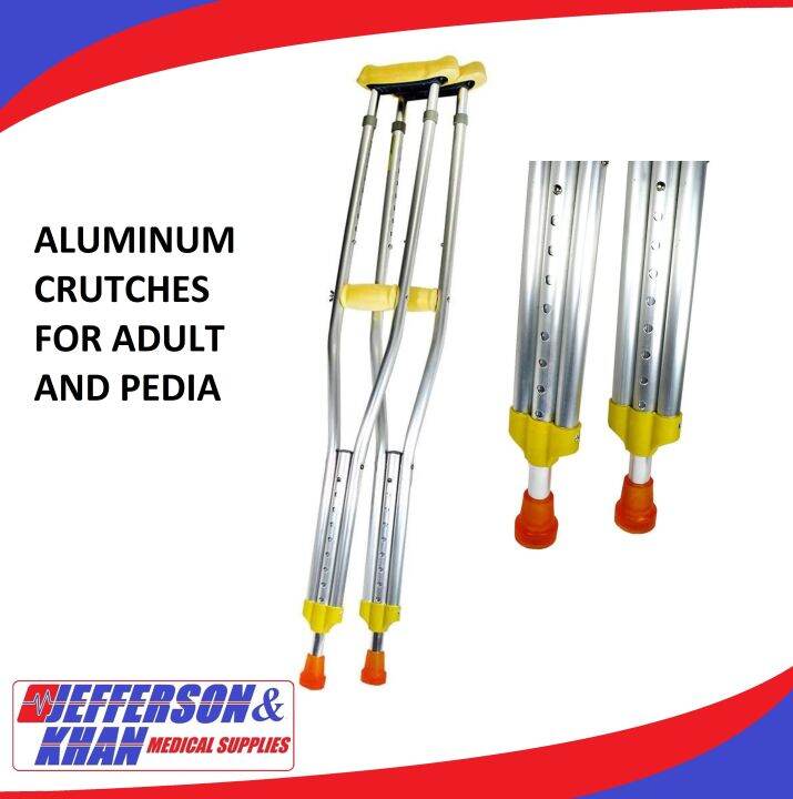 Saklay Aluminum Adjustable Crutches Mobility Aid Injury Crutches ...