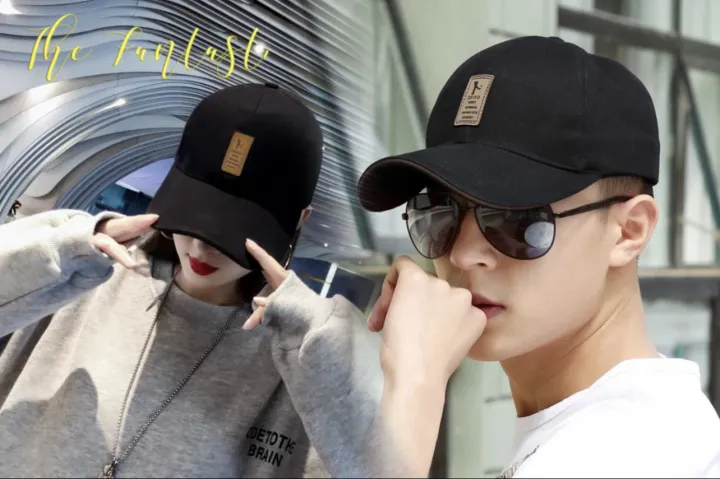 Baseball Cap Unisex Korean Fashion Outdoor Travelling Bull Caps Black ...