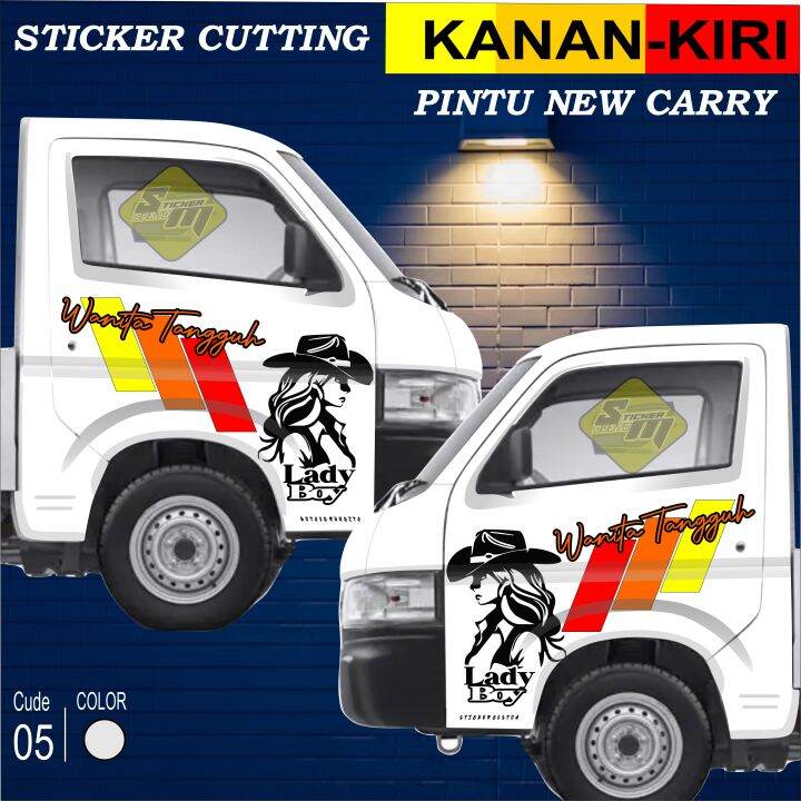 CUTTING STICKER PINTU SAMPING PICKUP NEW CARRY,GRANMAX, TSS 120,TRAGA ...