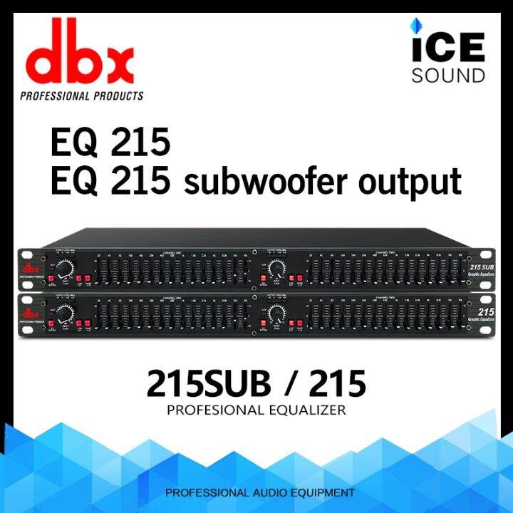 【New】 DBX EQ 215 /131 2-Series Graphic Equalizer DUAL 15 Band Graphic DBX 215 | Lazada PH