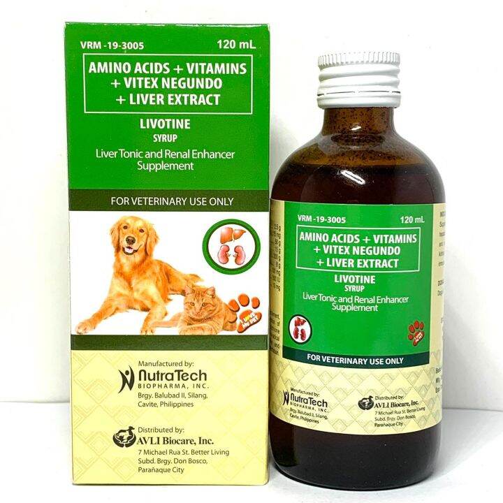 [FCR AGRIVET] LIVOTINE 120ml Syrup Liver tonic and Renal enhancer ...