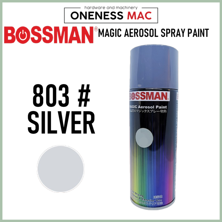 BOSSMAN MAGIC AEROSOL SPRAY PAINT #SILVER | Lazada