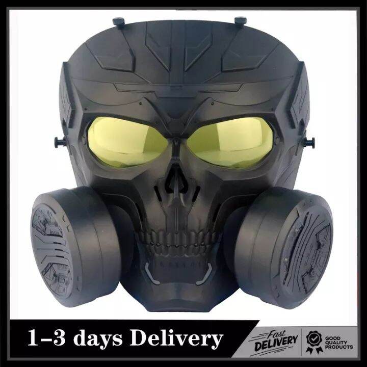 The new M10 biochemical mechanical skull mask with two small fans cool ...