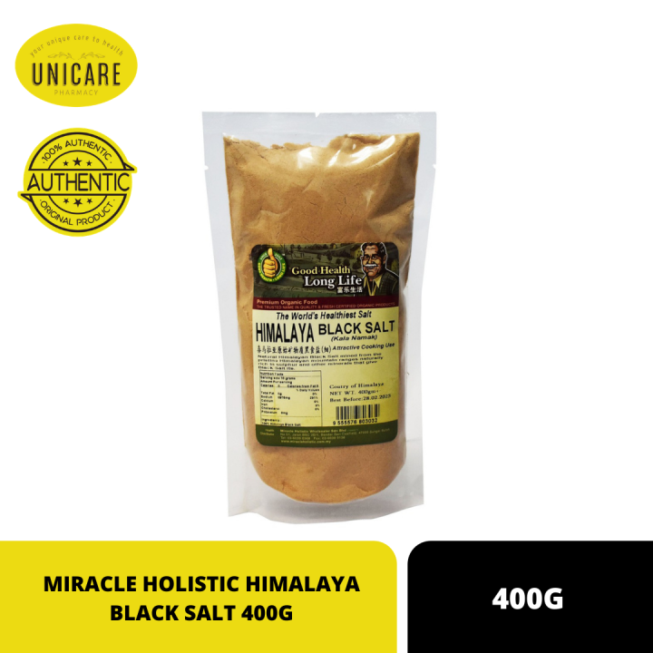 MIRACLE HOLISTIC HIMALAYA BLACK SALT 400G | Lazada