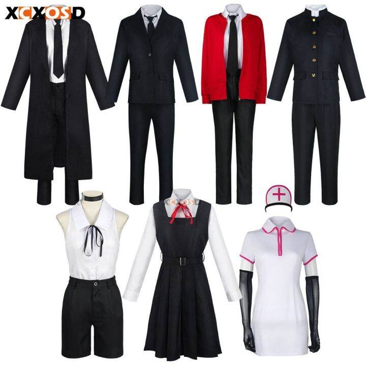 XCXOSD Anime Chainsaw Man Power Cosplay Costumes Aki Hayakawa Outfits ...