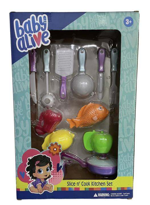 Baby Alive Slice n' Cook Kitchen Set Toy(Fish Slice) | Lazada PH
