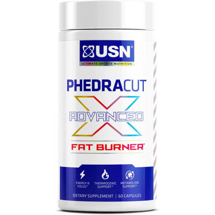 USN PhedraCut Advanced X Fat Burner 60 Capsules Thermogenice Support ...