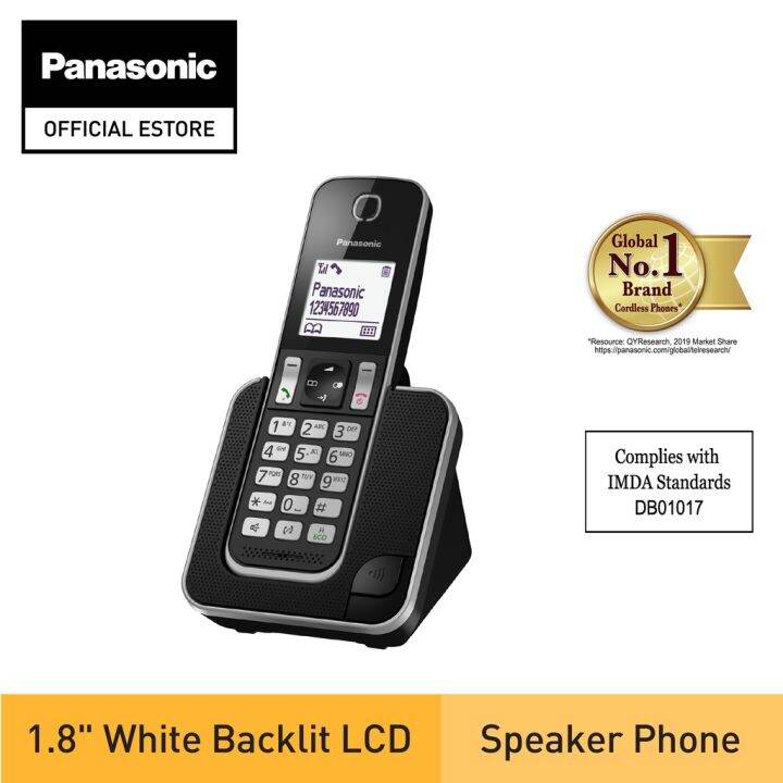 Panasonic Single DECT Phone Handsfree Speakerphone KX-TGD310CX | Lazada PH