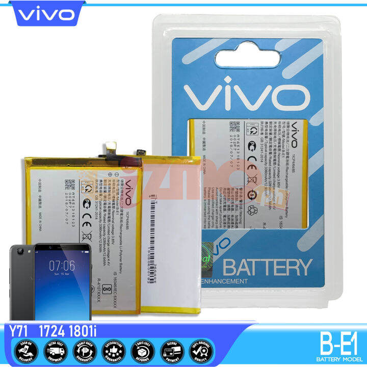 B-E1 Model Replacement Battery to VIVO Y71 with a Capacity of Li-Ion ...