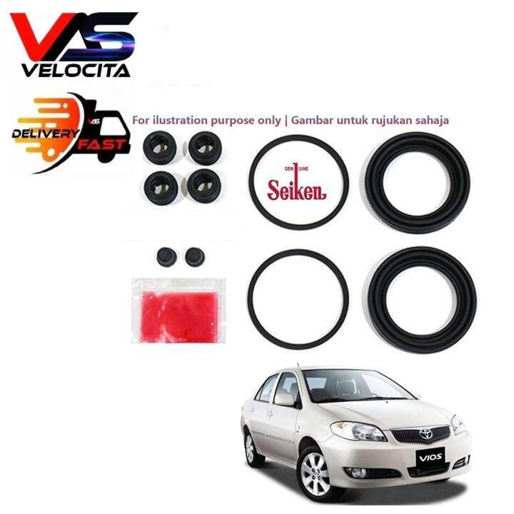 SEIKEN DISC BRAKE KIT FRONT TOYOTA VIOS NCP42 2002-2006 CALIPER REPAIR ...