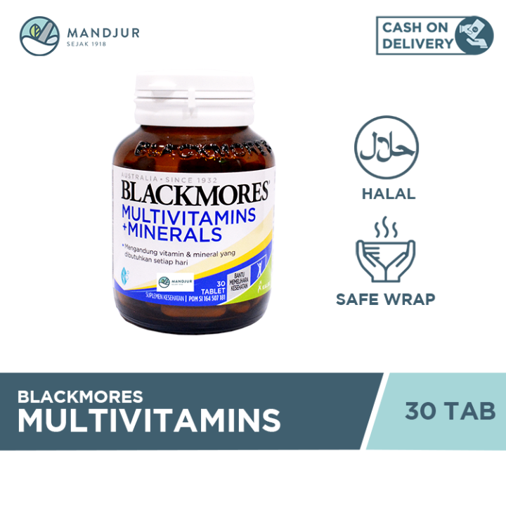 Blackmores Multivitamin & Minerals - Isi 30 Tablet | Lazada Indonesia