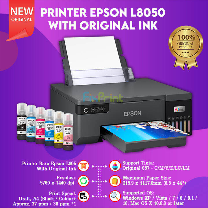 Printer Epson L8050 L 8050 Photo ID Card Print - Pengganti L805 ...