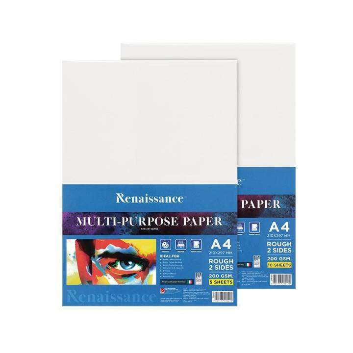 กระดาษ กระดาษร้อยปอนด์ A4 Renaissance กระดาษวาดเขียน แบบหยาบ 200G ...