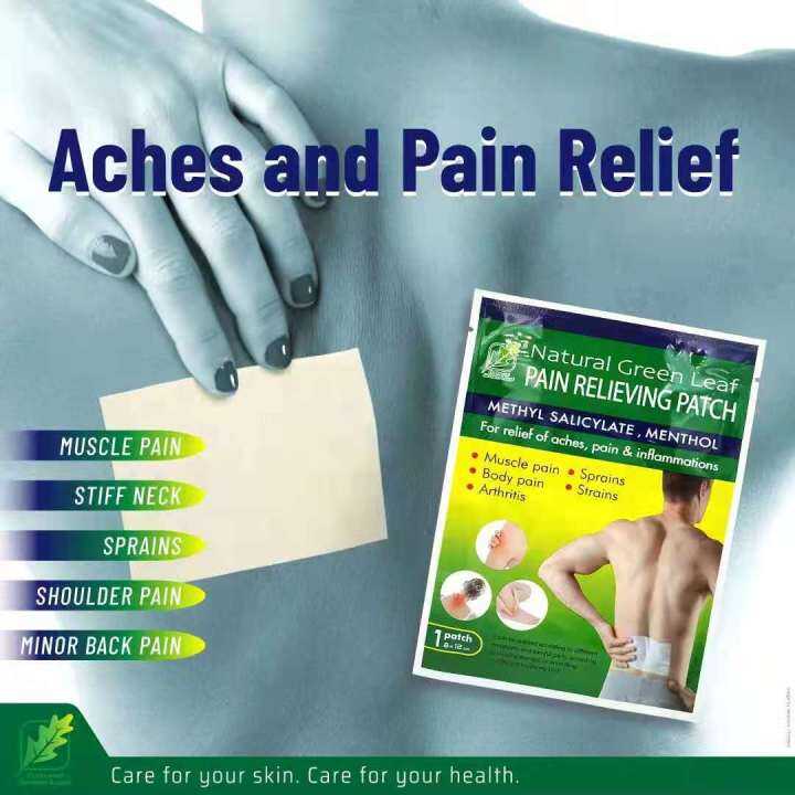 Natural Green Leaf PAIN RELIEVING PATCH | Lazada PH