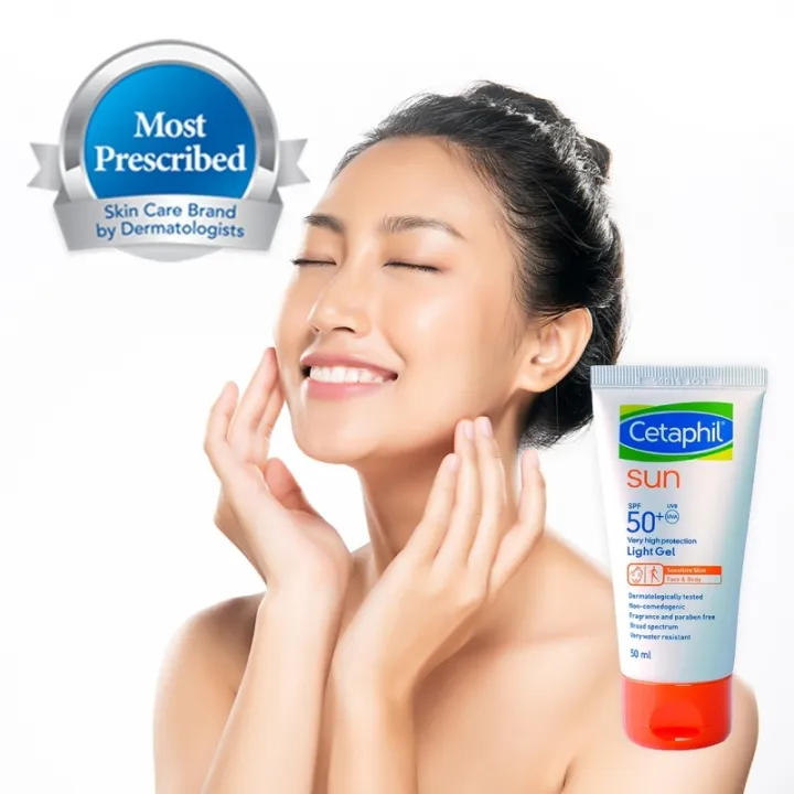 Cetaphil Sun SPF 50+ Gel 50ml [For Sensitive Skin / Face Sunblock ...