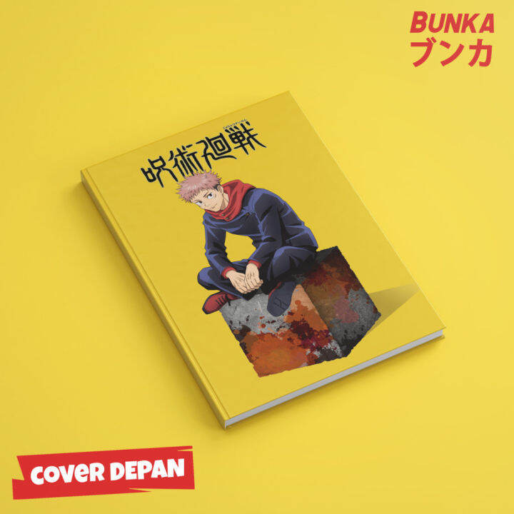 Notebook Anime Jujutsu Kaisen Itadori Yuji Hardcover A5 Buku Tulis ...