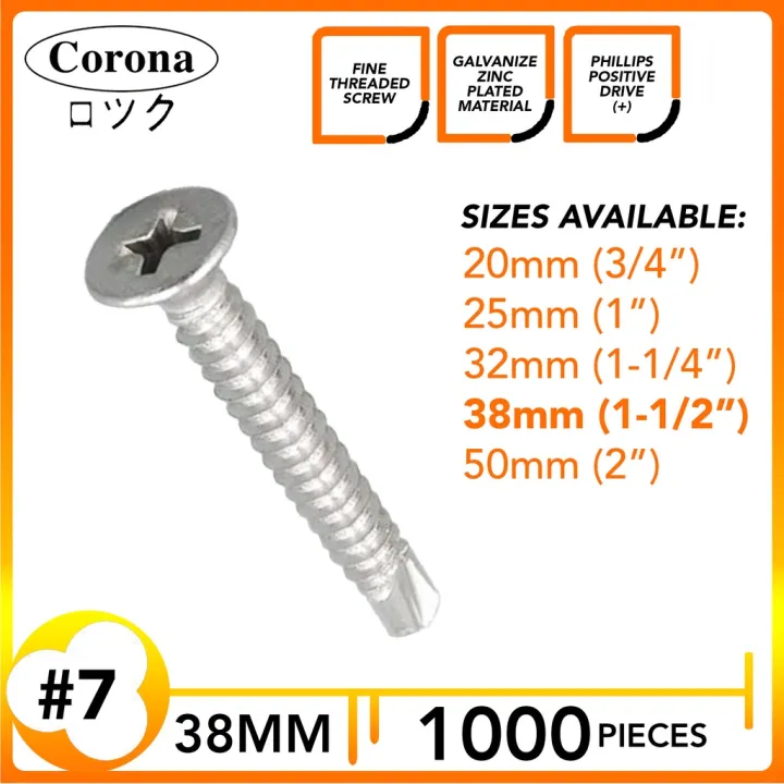 1000pcs Self Drilling Hardiflex Screw Window Screw for Ficem Fiber ...