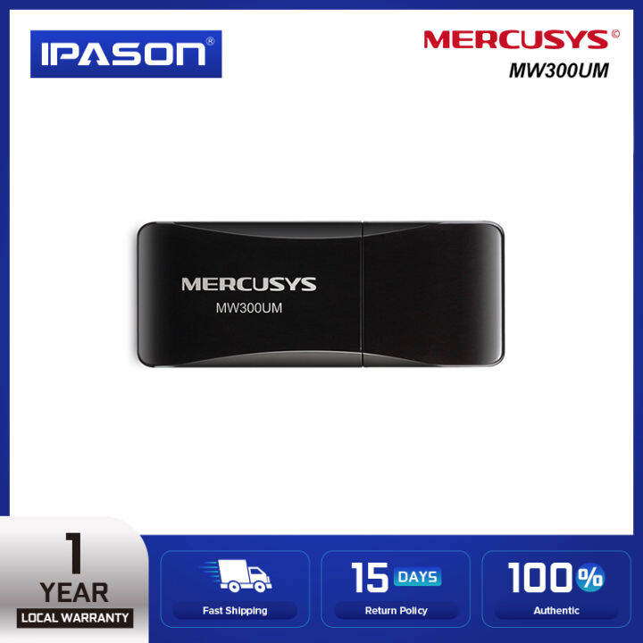 Mercusys MW300UM N300 Wireless Mini USB Adapter 300Mpbs at 2.4 GHz ...