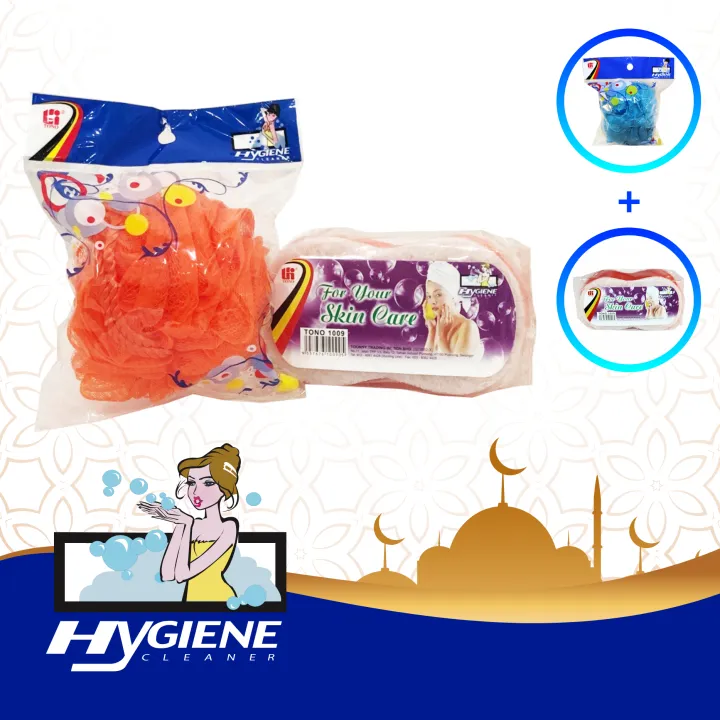 [Ready Stock] Tono Hygiene Shower Sponge Body Scrub Netting Ball | Span ...