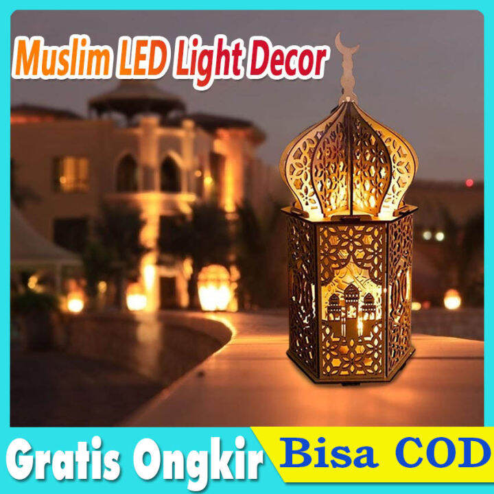 【Dikirim dlm 24jam】Hiasan Idul Fitri Lampu LED Dekorasi Lebaran Eid ...