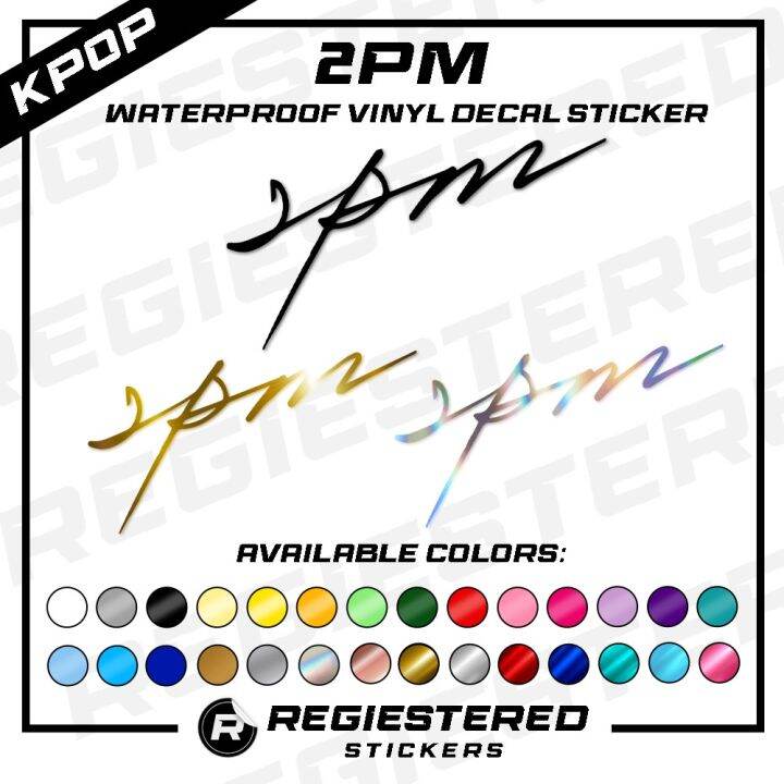 KPOP 2PM Must 2021 Logo Vinyl Decal Sticker Waterproof | Lazada PH
