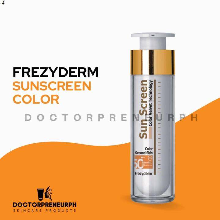 Frezyderm Sun Screen Color Velvet Face SPF 50 (50ml) (TINTED) | Lazada PH
