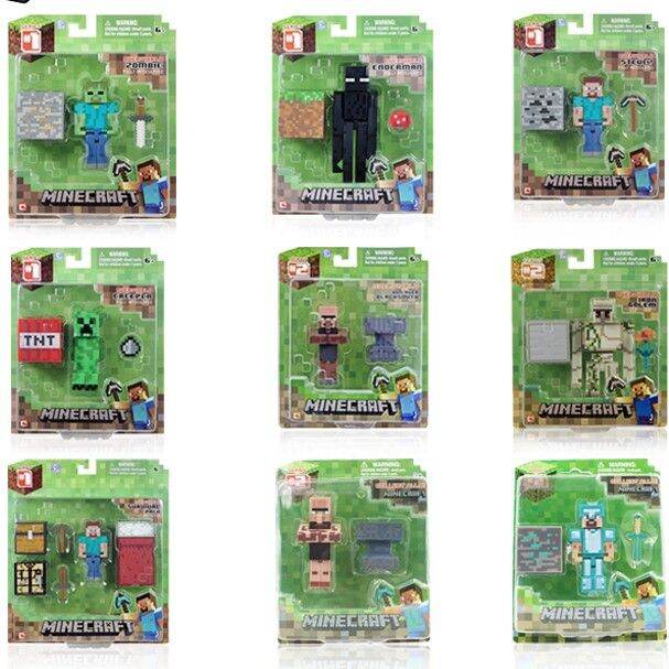 ตุ๊กตาของเล่นโลกของฉันMinecraftรอบคนเก้าตกแต่งชุดมือ | Lazada.co.th