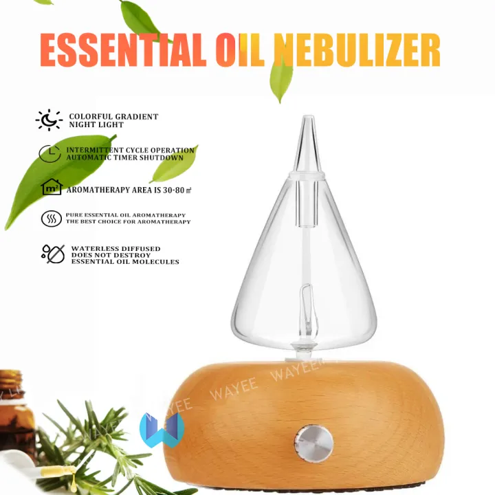 Waterless Aromatherapy Diffuser Air Purifiers No Heat Scent Nebulizer ...