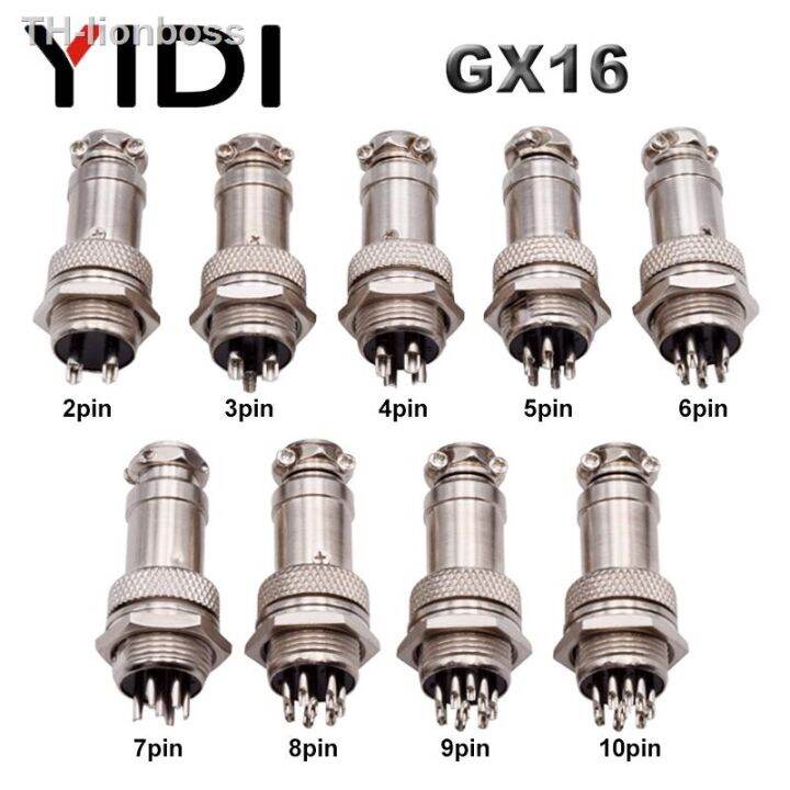 1set GX16 Aviation Connector 2 3 4 5 6 7 8 9 10pins Core Male amp ...