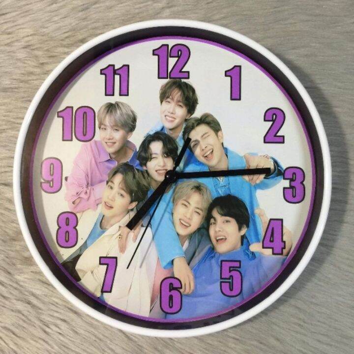 wall clock BTS Korean Wall Clocks (8x8 INCHES) with free keychain ...