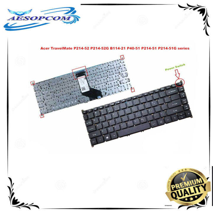 Laptop Keyboard for ACER TravelMate P214 TMP214-52 TMB114-21 TMP214-51 ...