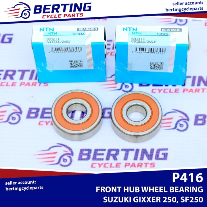 NTN 2PC 6302 FRONT WHEEL HUB BEARING Suzuki Gixxer 250 SF250 Genuine | Lazada PH