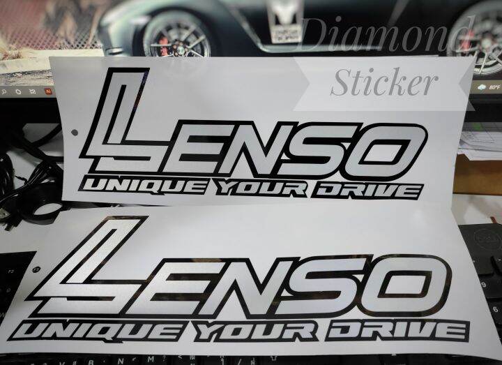 สติ๊กเกอร์Lenso ได้2 ชิ้น สะท้อนเเสง เลนโซ่ Sticker | Lazada.co.th