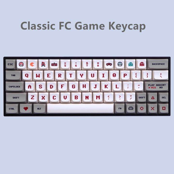 Retro Classic FC Game Keycap 147 Keys XDA Profile PBT Sublimation ...