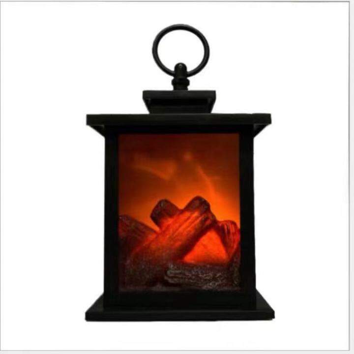 LED simulation carbon fire flame lamp LED retro fashion craft fireplace ...