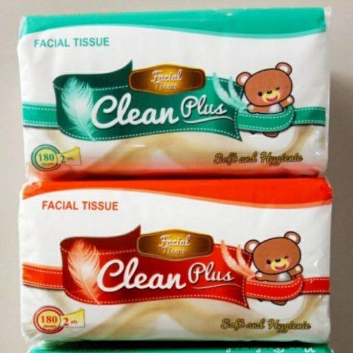 TISSUE TISU CLEAN PLUS Premium 2 ply 180 sheet | Lazada Indonesia