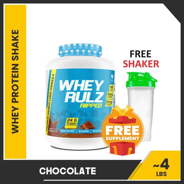 Muscle Rulz Whey Rulz Ripped Premium Weight Loss Protein Formula - 3 ...