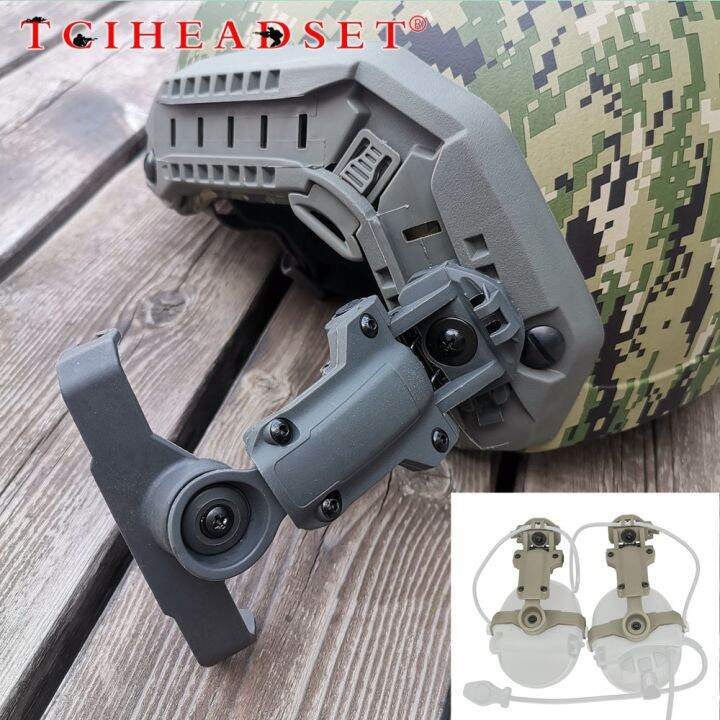 TCIHEADSET Tactical Helmet WENDY/ARC Rail Adapter Headset Bracket for ...