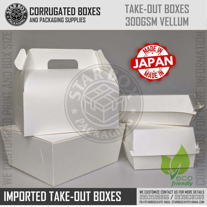 Starbox Food Grade Boxes Burger Box Pica-Pica Box Take-Out Take-Away ...