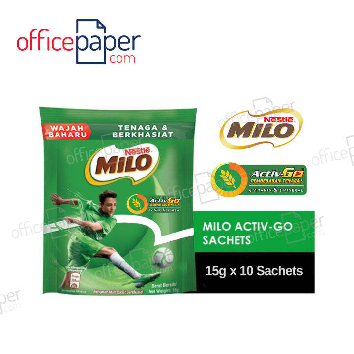 Nestle Milo Active-Go 15g I 10 Sachets | Lazada