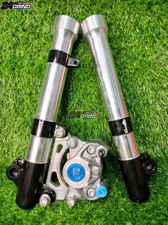 LIGHTEN FRONT SHOCK BLACK W/ 8.1 FORMULA BREMBO CALIPER HONDA CLICK ...