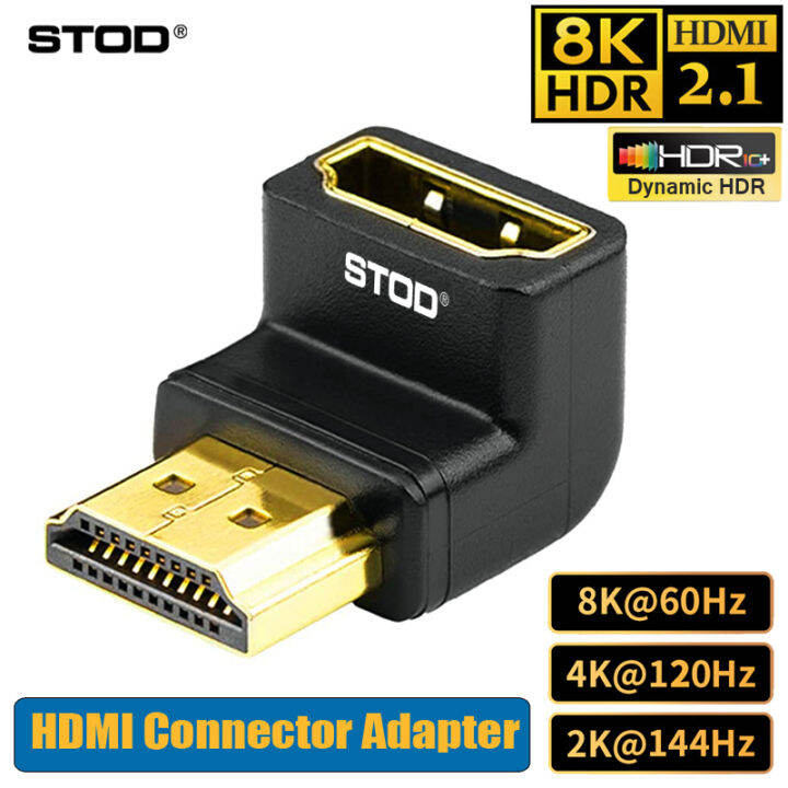 STOD HDMI Extender Male to Female Connector HDMI 2.1 Cable Adapter ...