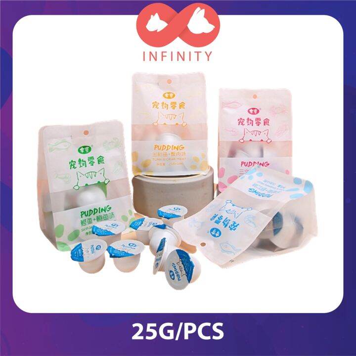 布克 Nutrition Cat Pudding 25G Per PCS ( 1 Cup ) ( Tuna Shrimps, Salmon ...