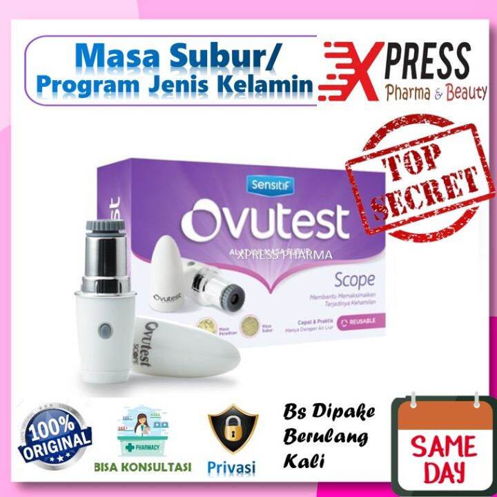 ⚡XPRESS⚡ OVUTEST SCOPE Tes Kesuburan Ovutes Sensitif Uji Masa Subur Air ...