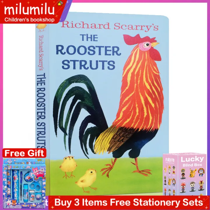 Original Children Popular Education Books Richard Scarry's The Rooster ...
