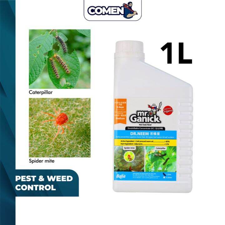 MR.GANICK (BABA) Dr.Neem Concentrate 1 Liter Spider Mites Killer Spray ...