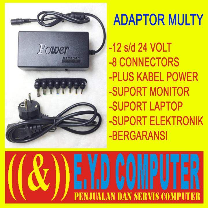 ADAPTOR MULTY 12 - 24 V VOLT LAPTOP CARGER CASAN LEPTOP LEKTOP ADAPTER ...