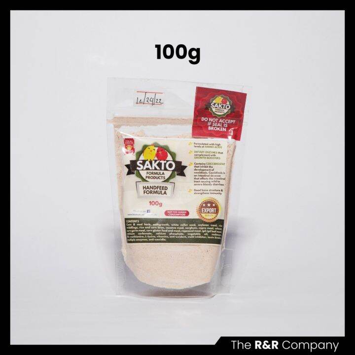 Sakto Handfeed Formula 100g for All Birds with FREE 5cc Syringe African ...