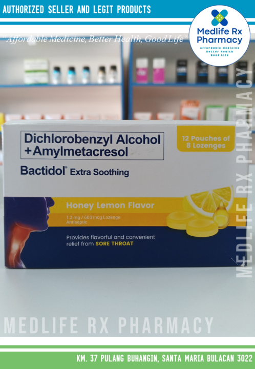 BACTIDOL Lozenges ES - (Honey Lemon Flavor) | Lazada PH