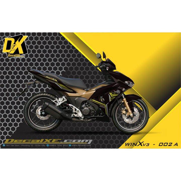 Tem thiết kế dán xe WINNER X V3 | Chất Liệu Decal Cao Cấp Chống Nước, Bền Màu, Cắt Khuôn Sẵn Dễ ...